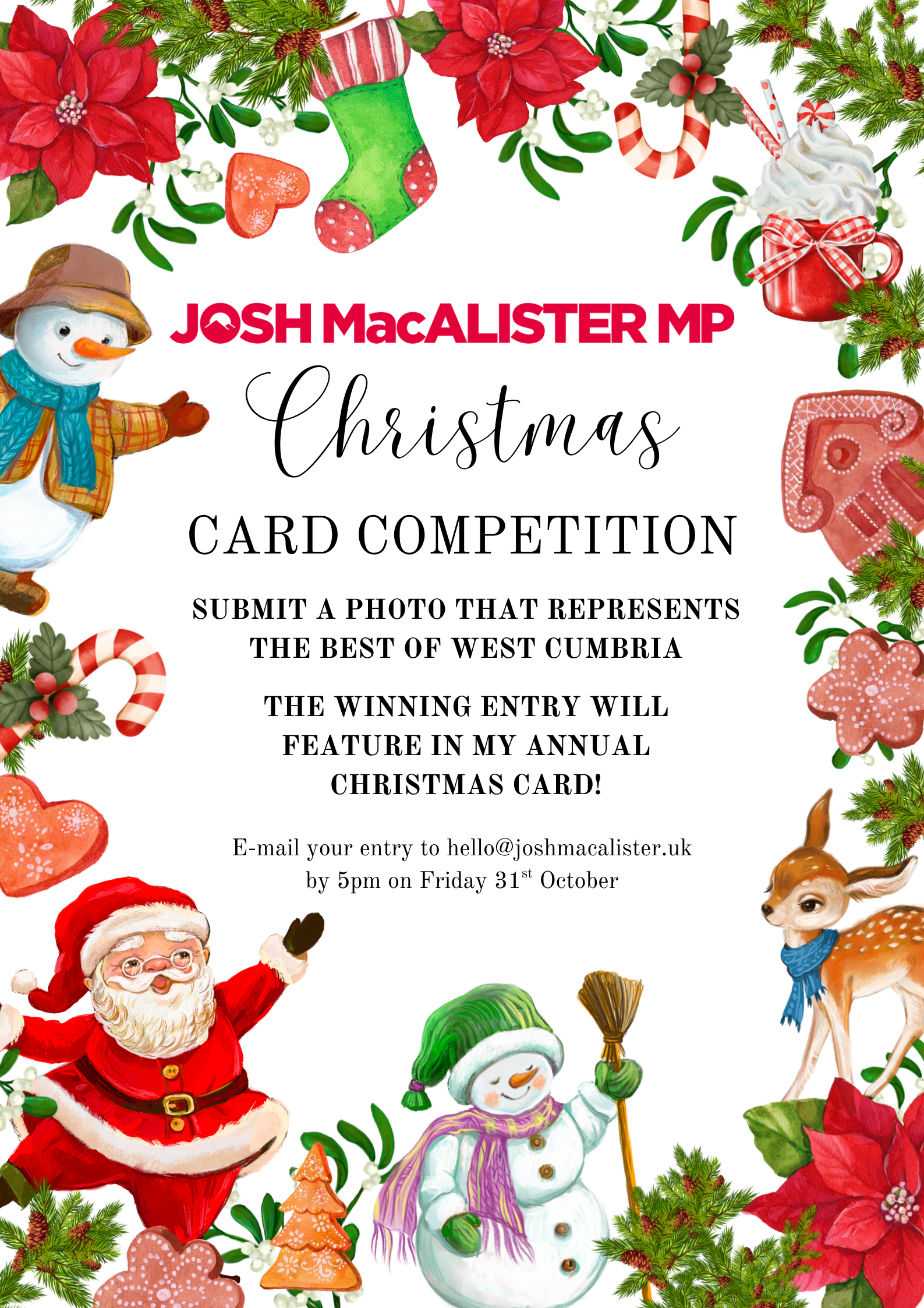 MP launches Christmas card photo competition – Josh MacAlister MP